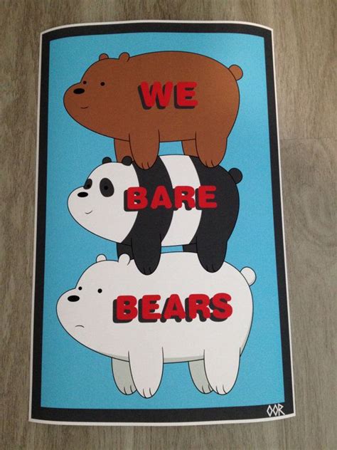 We Bare Bears Poster Print Etsy We Bare Bears Bare Bears Poster