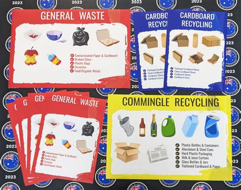 Printed Waste Signage Stickers The Art Of Stickers Australia