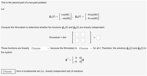 solved this is the second part of a two part problem let