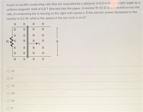 solved a pair of parallel conducting rails that are