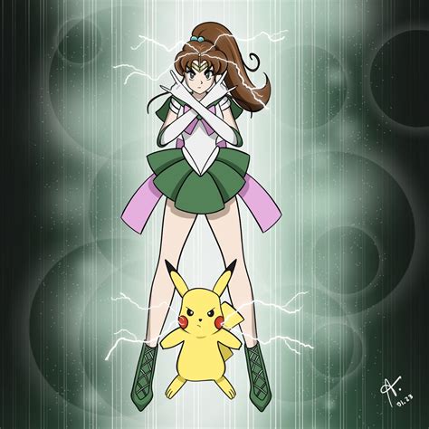 Sailor Jupter And Pikachu By Natyoliva2002 On Deviantart