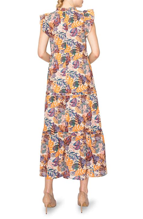 Melloday Ruffle Mock Neck Maxi Dress Nordstromrack