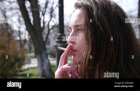 Smoking Cigarette Girl Stock Videos And Footage Hd And 4k Video Clips