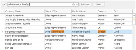 Winforms Data Grid New Find Panel Options V191 Ctp
