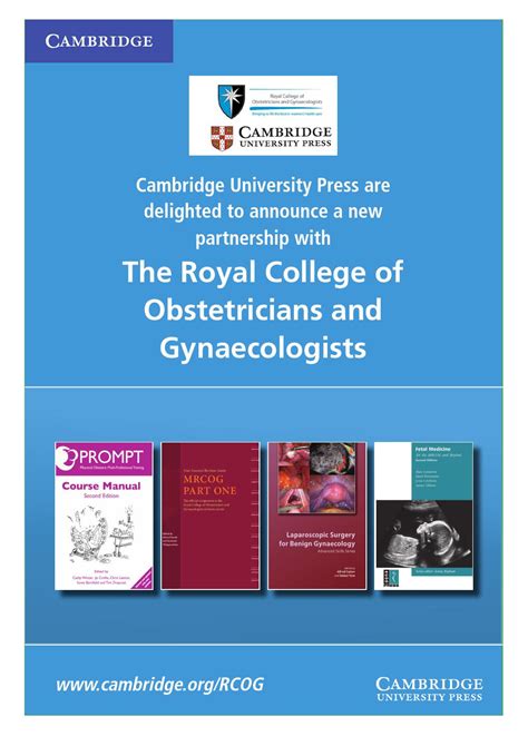 Cambridge University Press And The Royal College Of Obstetricians And