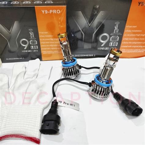 Jual SEPASANG MINI PROJIE BILED Y9 PRO SOCKET H4 H11 HEADLAMP FOGLAMP AGYA AYLA CALYA SIGRA