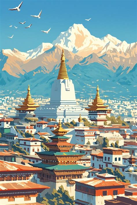 Exploring Patterns In Kathmandu Nepal Premium Ai Generated Vector