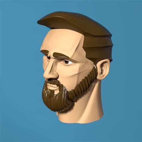 Archivo Stl Cabeza De Messi Deportista Profesional De Fútbol ⚽ Obj