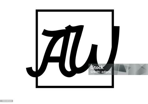 Huruf Awal Aw Dalam Desain Warna Ilustrasi Stok Unduh Gambar Sekarang