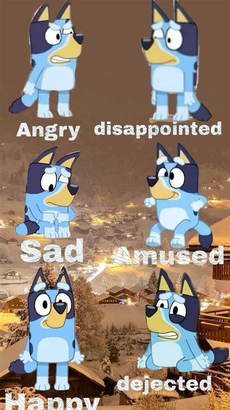 Mark How You Feel Now Bandit Heeler Quotes Bluey Funny Muffin