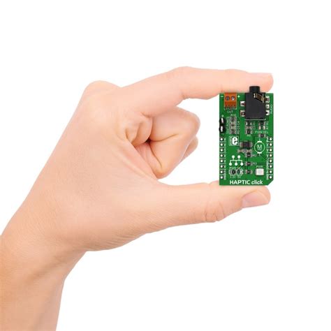 Haptic Click Board With DRV2605 Haptic Driver For ERM And LRA