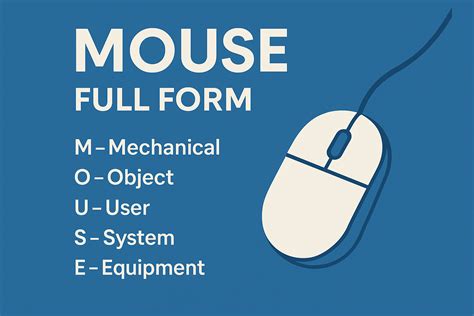 Mouse Full Form Usages Of Mouse Advantages Knowledge Scribe