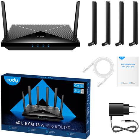 Cudy 4G LTE Cat 18 AX1800 Wi Fi 6 Router LT18 HinKwong