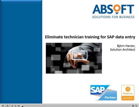 Maintenance Optimisation For Data Entry In SAP Data Entry Sap Solution Architect
