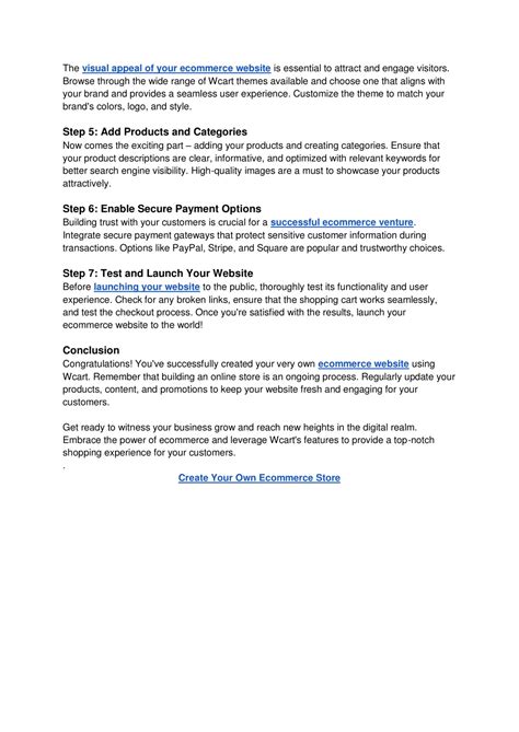Ppt 7 Easy Steps To Create An Ecommerce Website Using Wcart In 2023 Powerpoint Presentation
