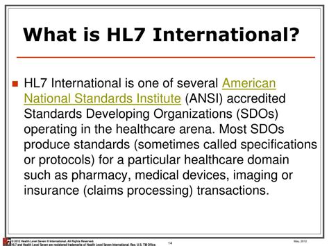 PPT Tutorial Introduction To Health Level Seven International HL7
