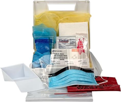 Amazon Com First Aid Premium Bloodborne Pathogen Bodily Fluid Spill Clean Up Kit Osha