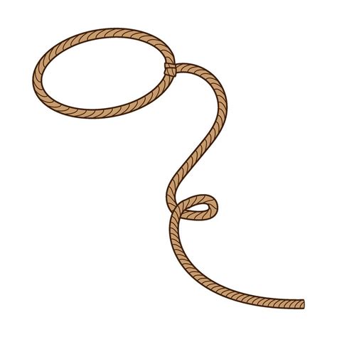 Western Lasso Cartoon Illustration 48797634 Vector Art At Vecteezy