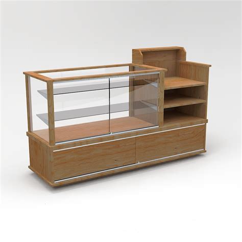 Full Vision Classic Rectangle Combo Cash Wrap Display Case Display