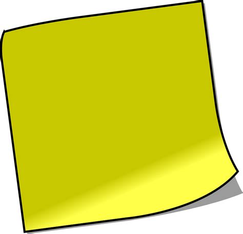 Download Note Sticky Note Memo Royalty Free Vector Graphic Pixabay