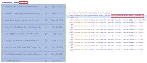 🧪 Virtual Scrolling Rxangular
