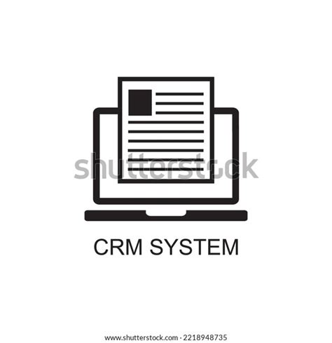 Crm System Icon Technology Icon Stock Vector Royalty Free 2218948735 Shutterstock
