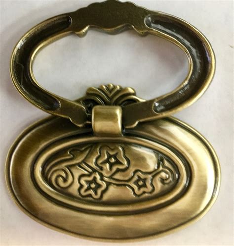 Antique Brassbronze Medallion Decorative Furniture Pull Ring Etsy