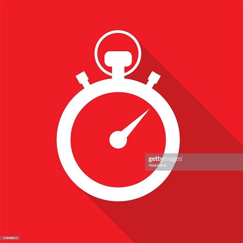 Red Stopwatch Icon High Res Vector Graphic Getty Images