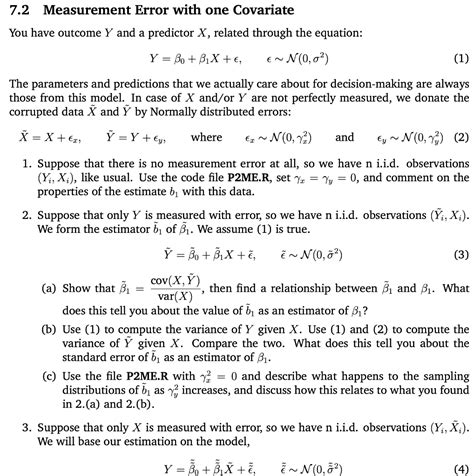 7 2 Measurement Error With One Covariate You Have