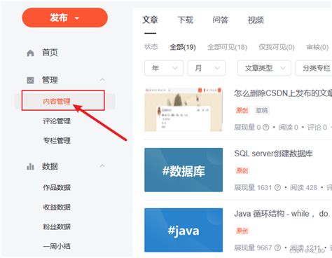 怎么删除csdn上发布的文章电脑版怎样删除csdn发布的问题 Csdn博客