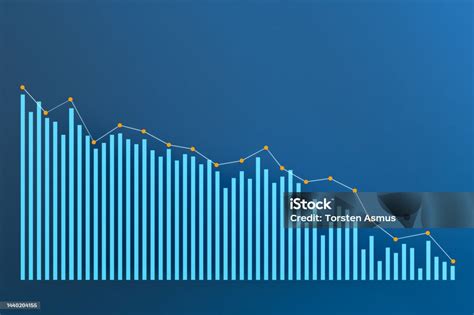 Bar Chart Decreases Shrinking Business Stock Illustration Download