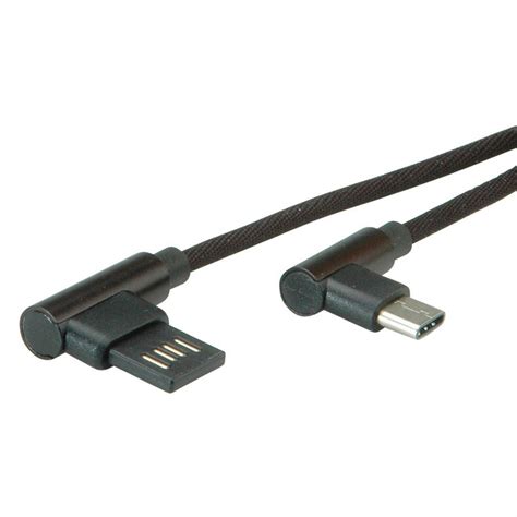 Cablu Usb Tip C La Usb Tip A Reversibil Unghi Grade T T M Negru Roline