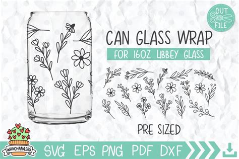 Wildflower Can Glass Wrap 2353755