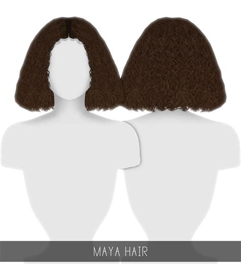 Simpliciaty Maya Hair Sims 4 Hairs