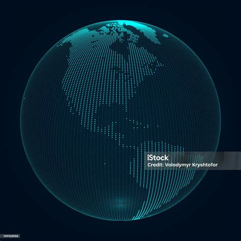 Vetores De Planeta Terra Rede Mundial De Computadores Mapa Do Mundo