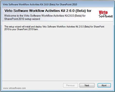 Installing Virto Sharepoint Workflow Activities Kit For Sharepoint 2010