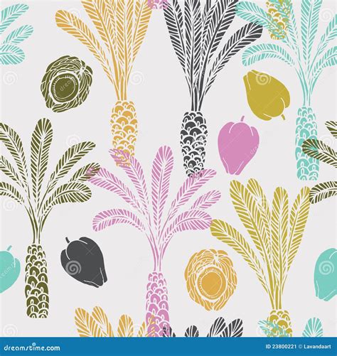 Tropical Coconut Palm Leaves Set Isolated On White Vector Sketch