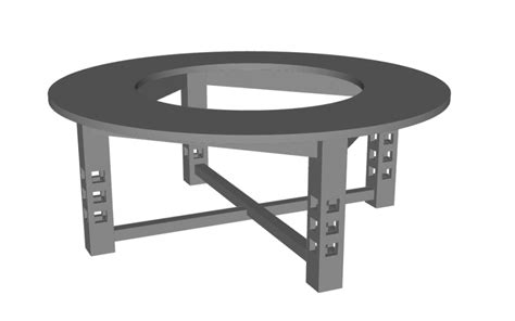 Gray Circle Table Sketchup Thousands Of Free Autocad Drawings