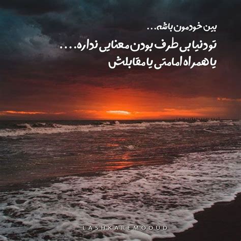 بین خودمون باشه تو دنیا بی طرف بودن معنایی نداره یا همراه