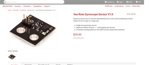 New Gyroscope Is Imminent VEX V General Discussion VEX Forum