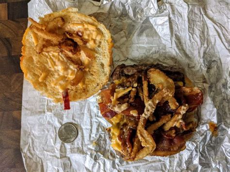 Review Wendys Big Bacon Cheddar Cheeseburger Brand Eating