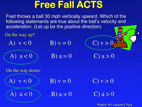 Ppt Physics 101 Free Fall And Weight Exam Prep Powerpoint Presentation
