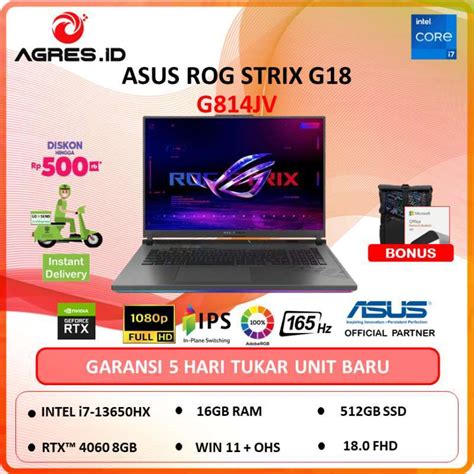 Jual Asus Rog Strix G G Jv I Hx Gb Ssd Rtx Gb Win Ohs Fhd Hz