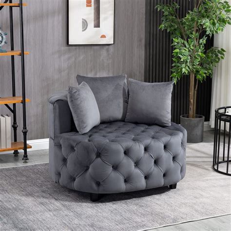 Accent Chair Classical Barrel Chair For Living Room Modern Leisure