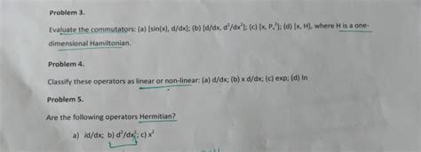 solved problem 3 evaluate the commutators a [sin k