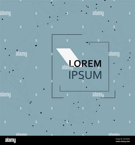 Vector Connect Lines And Dots Cover Template For Technology Abstract Background Stock Vector