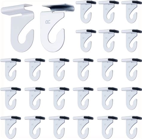 Philbinden 40pairs Pcs Drop Ceiling Hooks For Hanging 20 White Heavy Duty Ceiling Tile Hooksand 20