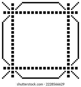 Frames Pixel Art Style Element Design Stock Vector Royalty Free