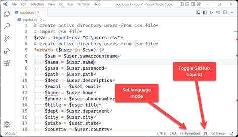 Visual Studio Code Copilot Julisample