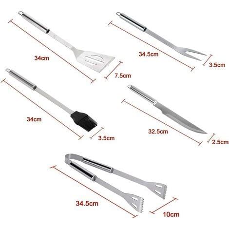 Ensemble Ustensiles De Barbecue Mallette En Aluminium Accessoire De